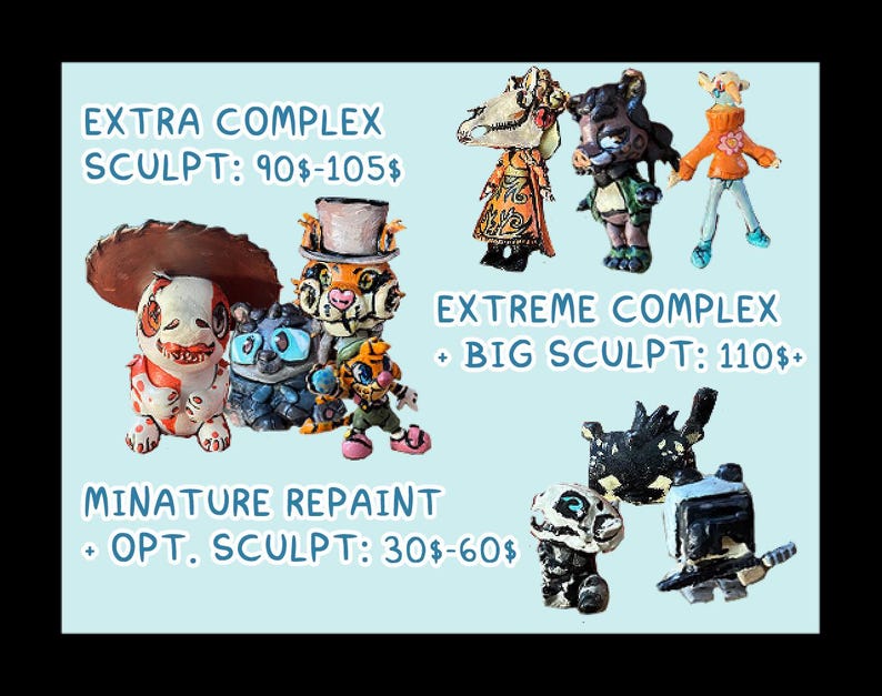Custom Upcycled Toys + Figurines! (READ DESCRIPTION-DON'T Buy From This ...