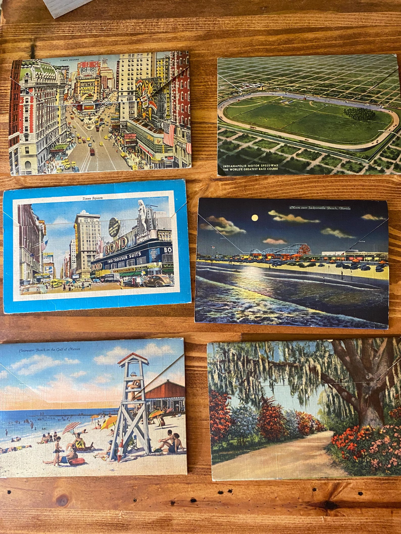 Vintage Fold Out Postcards - 1930s and 1940s - Etsy