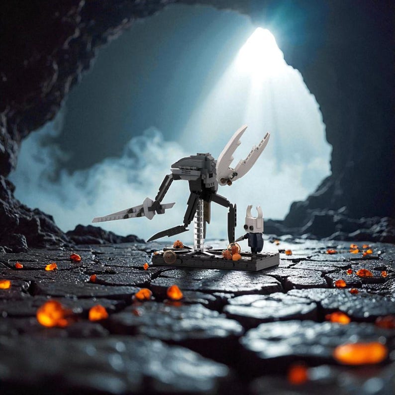 The Knight Vs Hollow Knight Boss Building Blocks Set - Brickheadz MOC ...