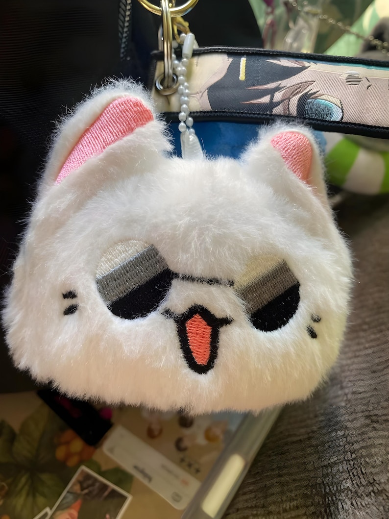 Gojo Satoru Cat Plushie – Jujutsu Kaisen Anime Bag Charm & Keychain - Etsy