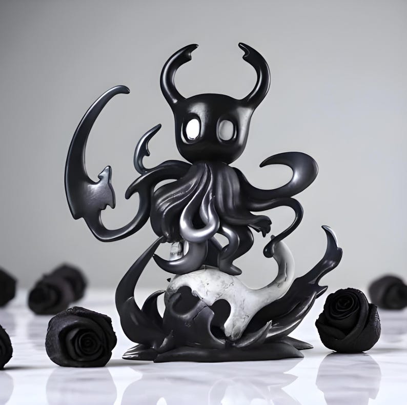 Hollow Knight Shadow Figure - Video Game Collectible, Christmas Gamer ...
