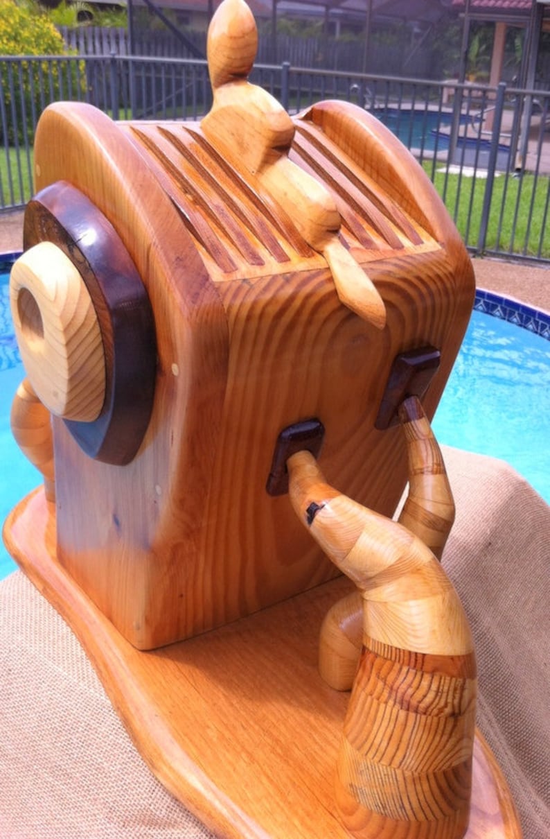 Abstract Bird House, Wood Art, Original, Hand Crafted Decorative by ...