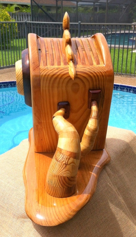 Abstract Bird House, Wood Art, Original, Hand Crafted Decorative by ...