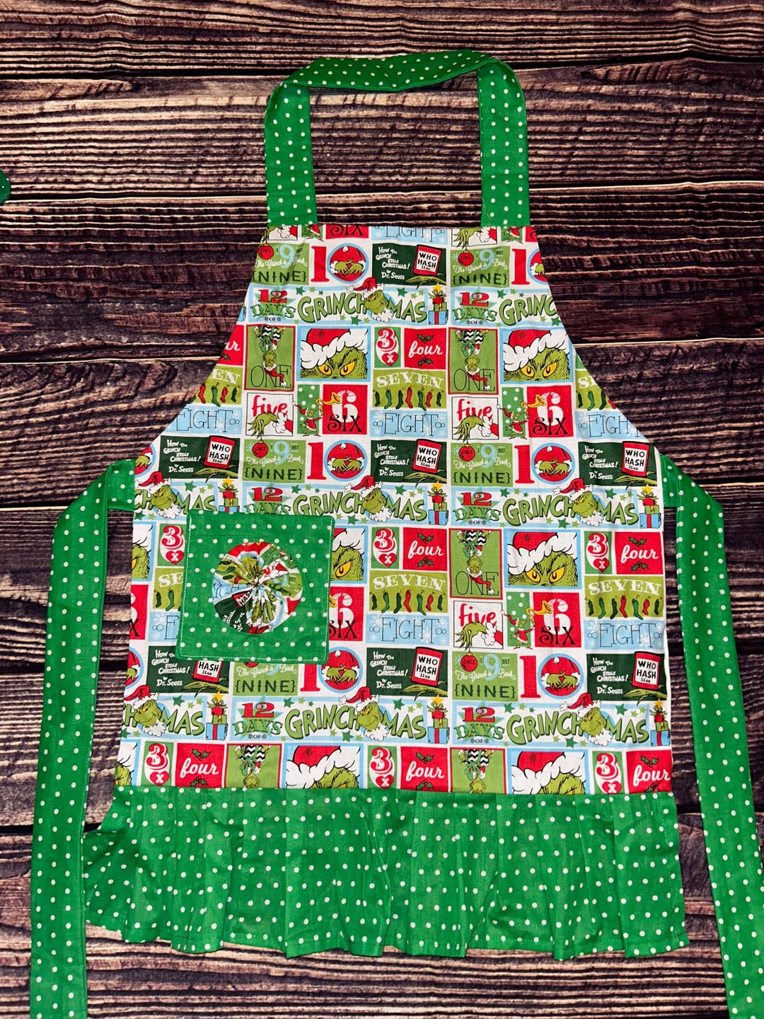 Christmas Grinch Apron - Etsy