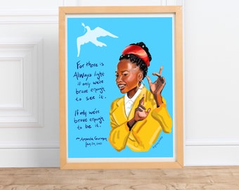 Amanda Gorman Print | Etsy