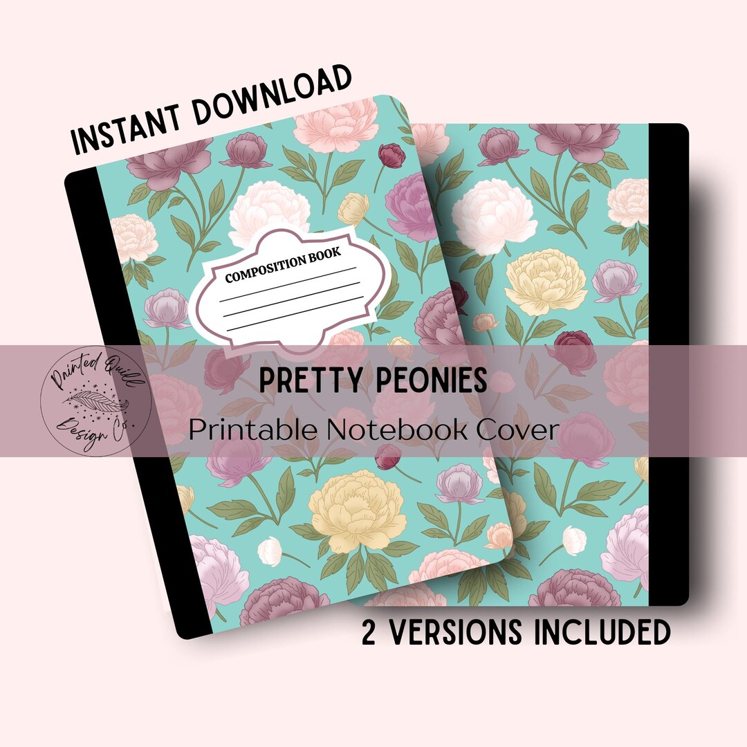 Printable Composition Notebook Cover || Back to School || Custom ...