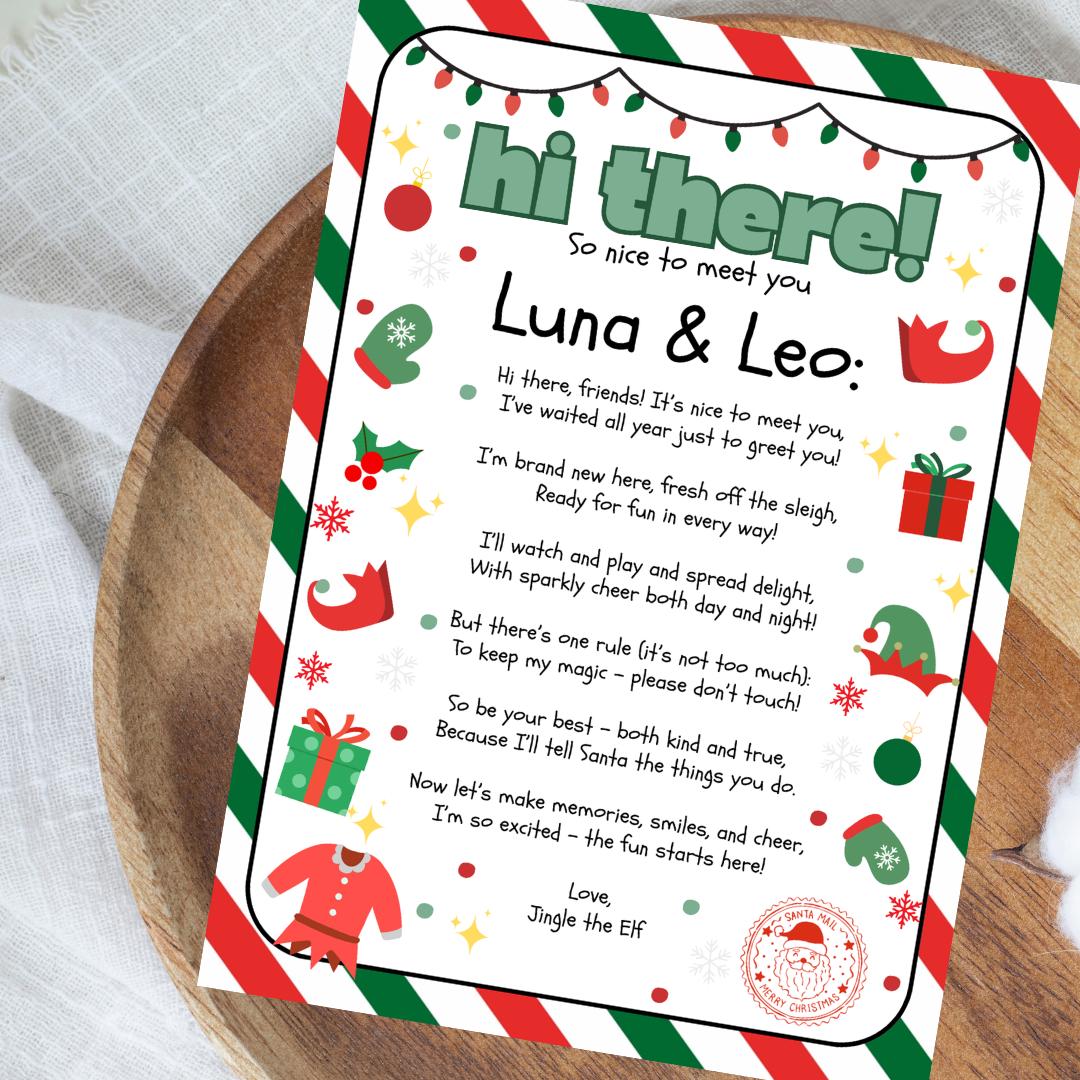 Editable Elf Letter, Hello & Goodbye Letter, Elf Printable Elf Letters ...