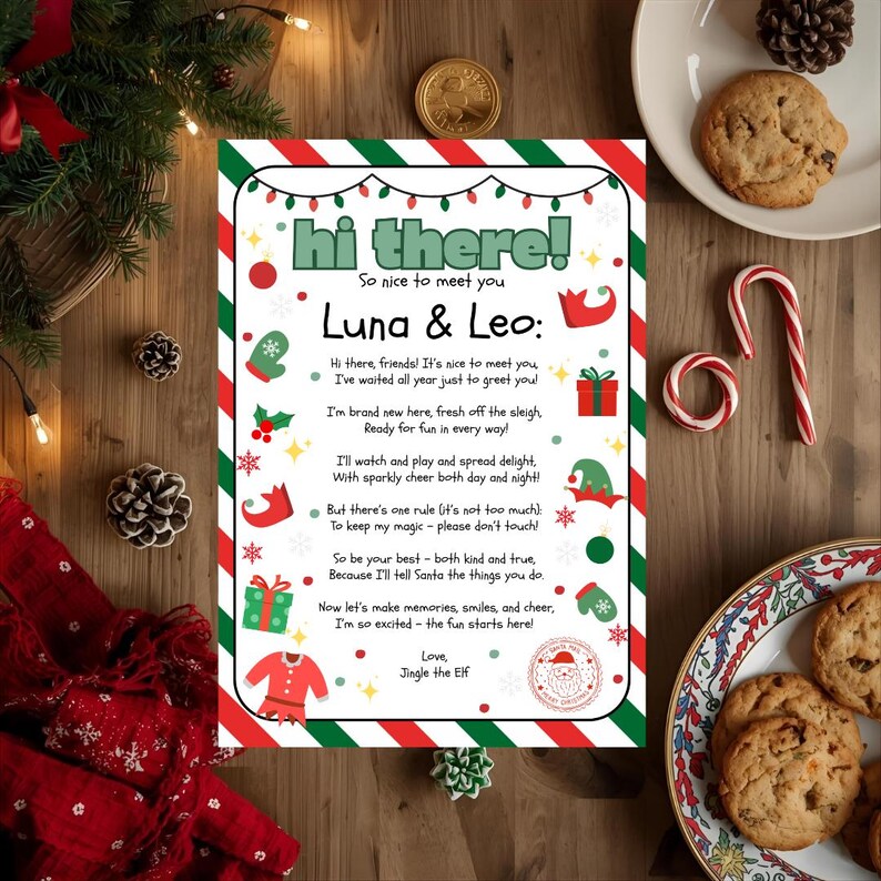 Editable Elf Letter, Hello & Goodbye Letter, Elf Printable Elf Letters ...