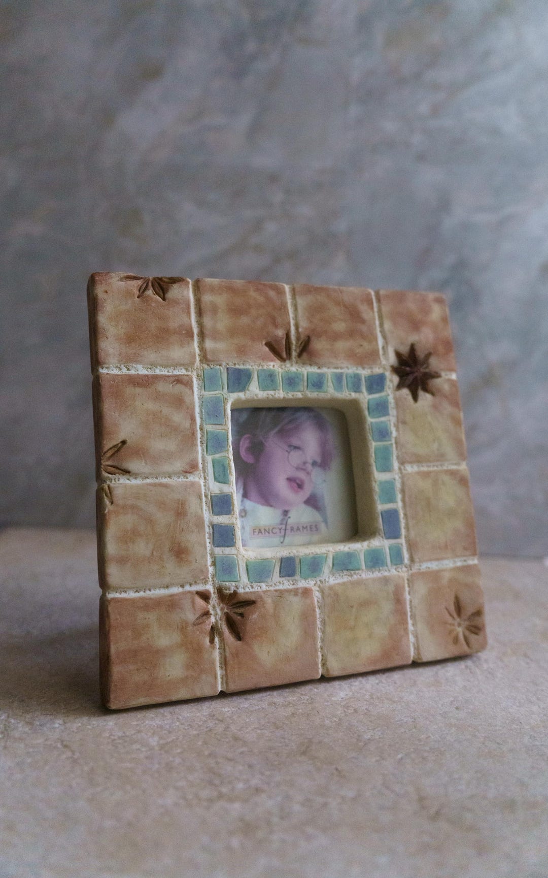 1996 Tile Picture Frame - Etsy