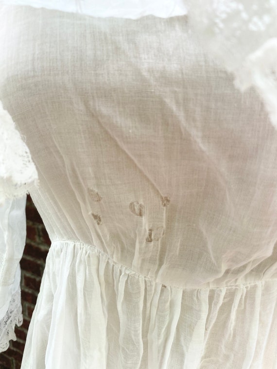 Stunning Antique Edwardian white work and lace tea do… - Gem
