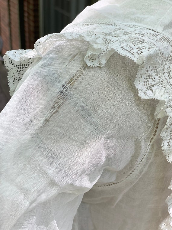 Stunning Antique Edwardian white work and lace tea do… - Gem