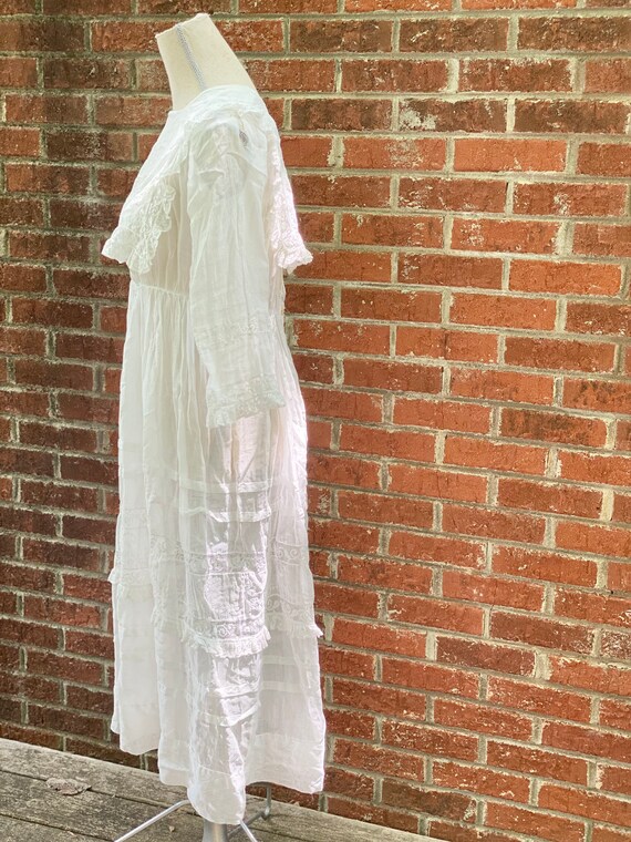 Stunning Antique Edwardian white work and lace tea do… - Gem