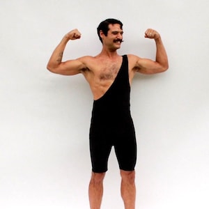 Strongman Costume Wrestling Singlet Men's Black or Leopard - Etsy