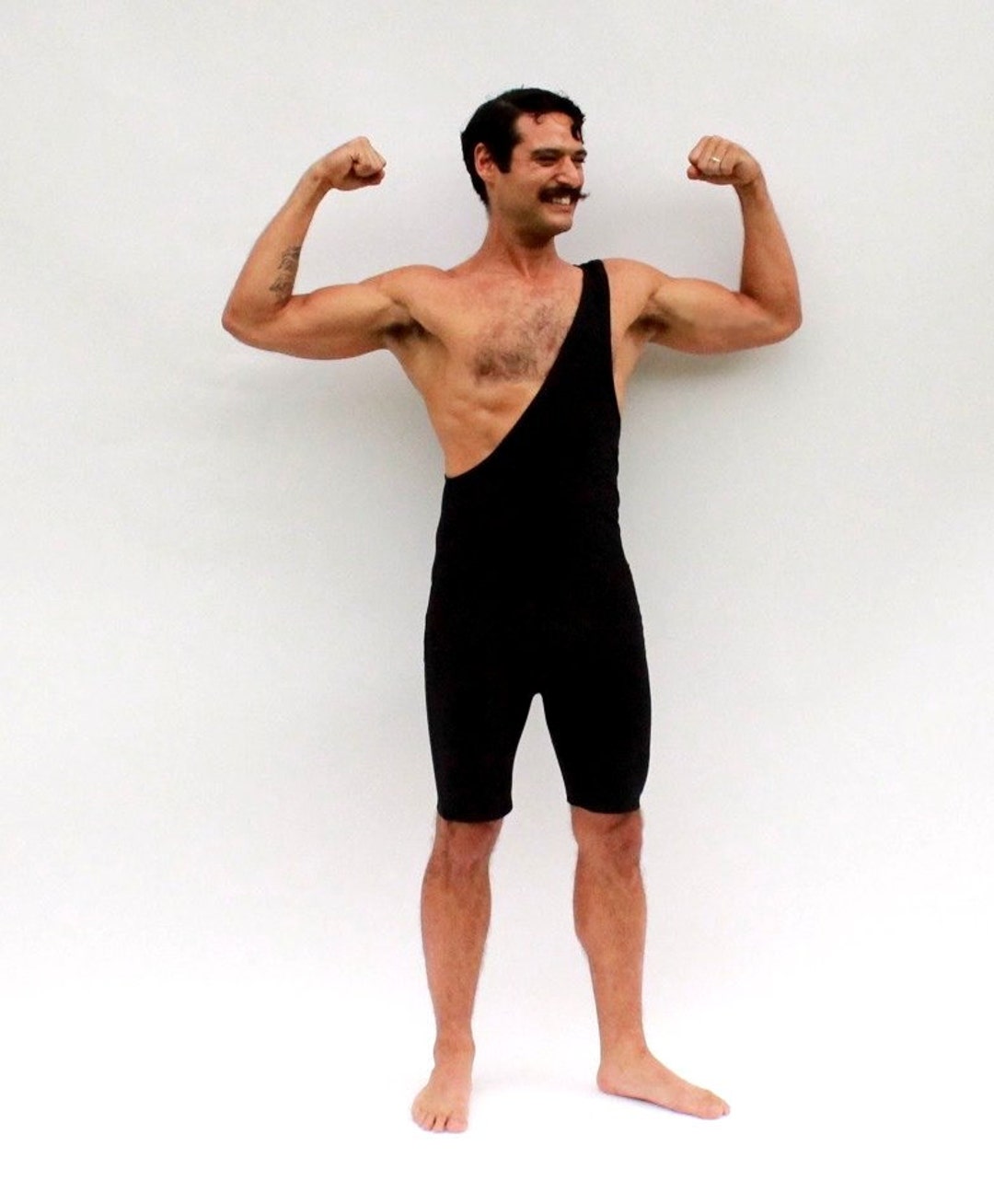 Strongman Costume Wrestling Singlet Men's Black or Leopard - Etsy
