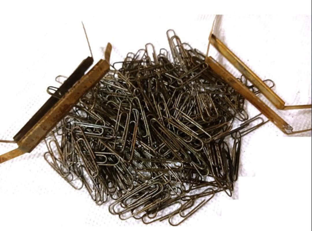 Rusted Regular Paper Clips, Rusted Embellishments for Junk Journals or ...
