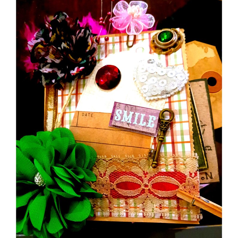 Blank Paper Bag Mini Junk Journals Inserts With Rusted Pronged ...