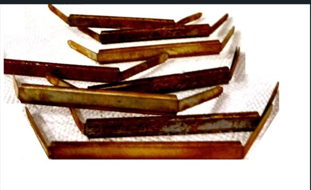 Rusted Metal Prong Fasteners Rusted Embellishments for Junk Journals or ...
