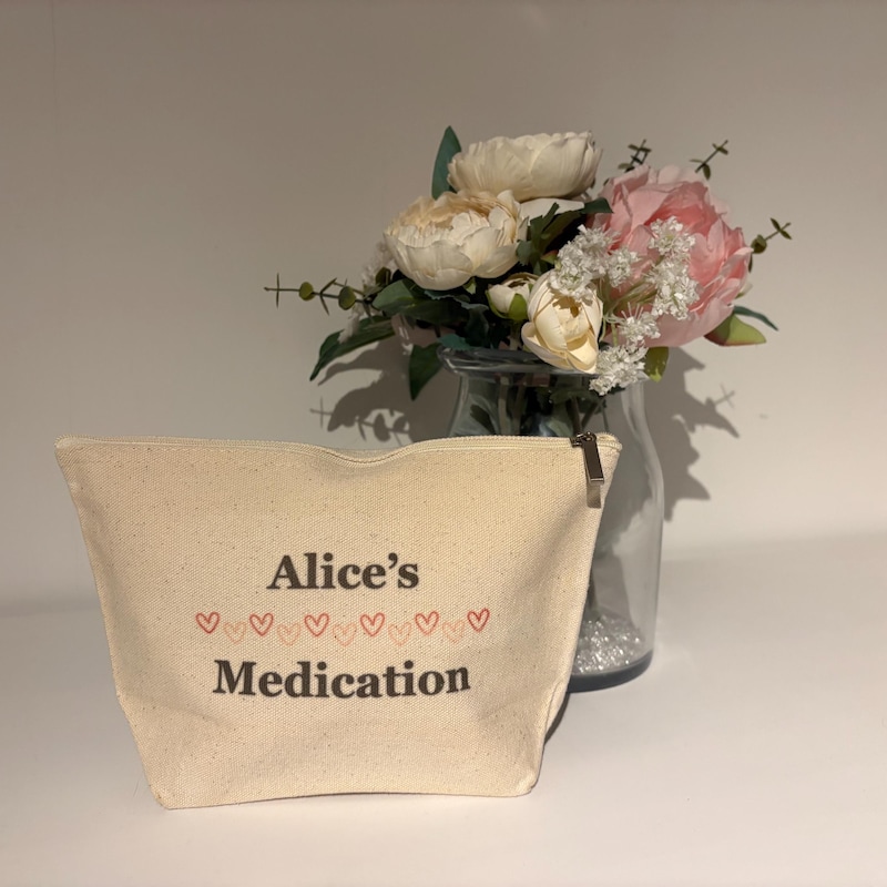 Canvas Medication Bag - Etsy UK