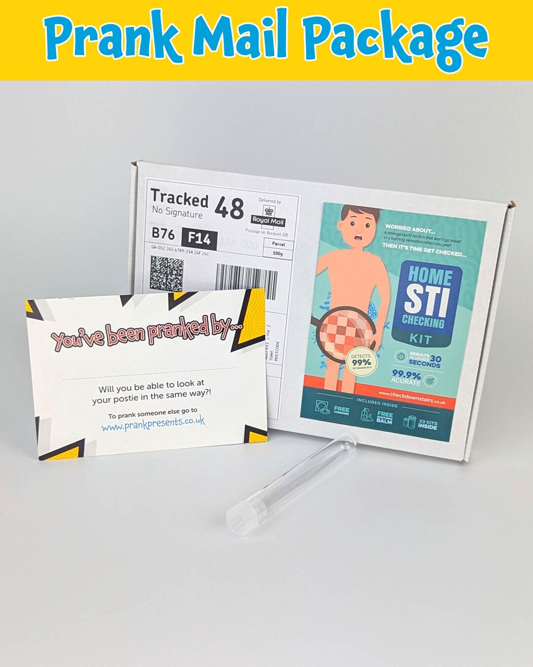 STD Test Kit Prank: Funny Gag Gift, Revenge Prank Mail - Etsy