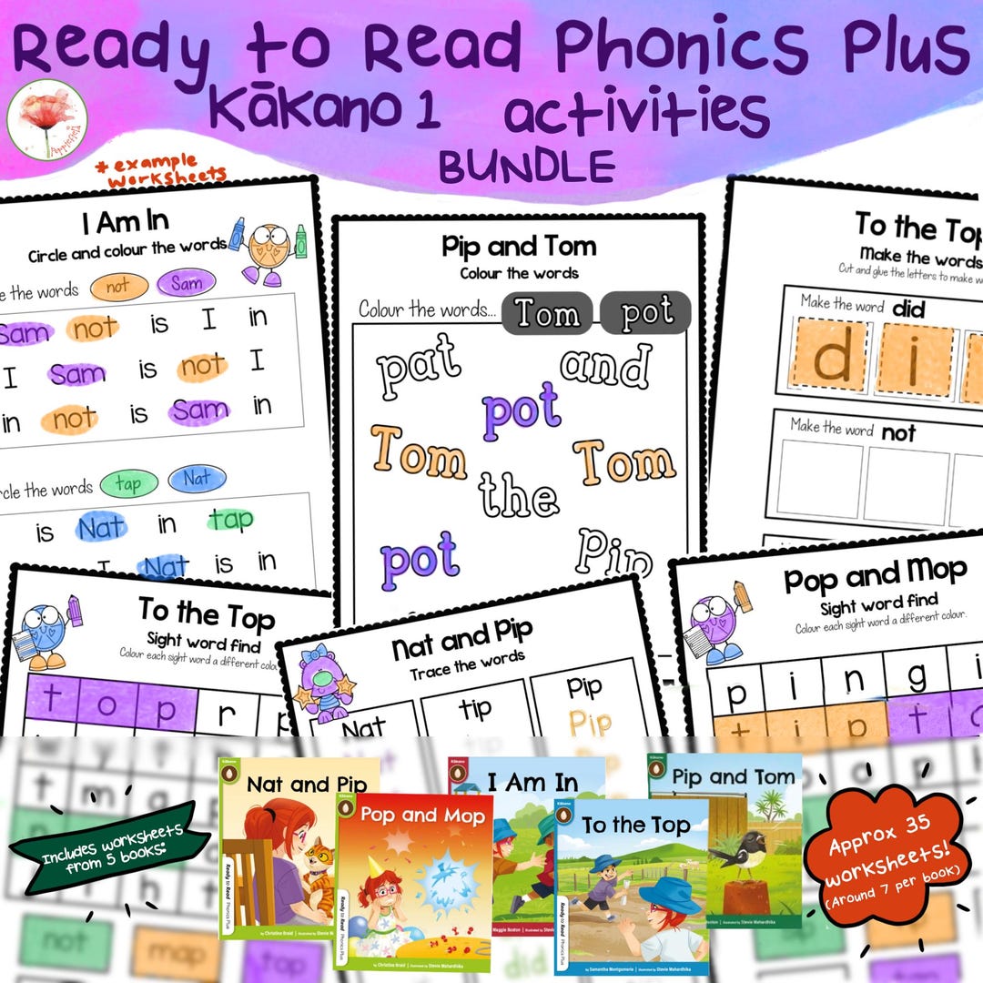 Kākano Set 1 Activities - Ready to Read Phonics Plus - Etsy