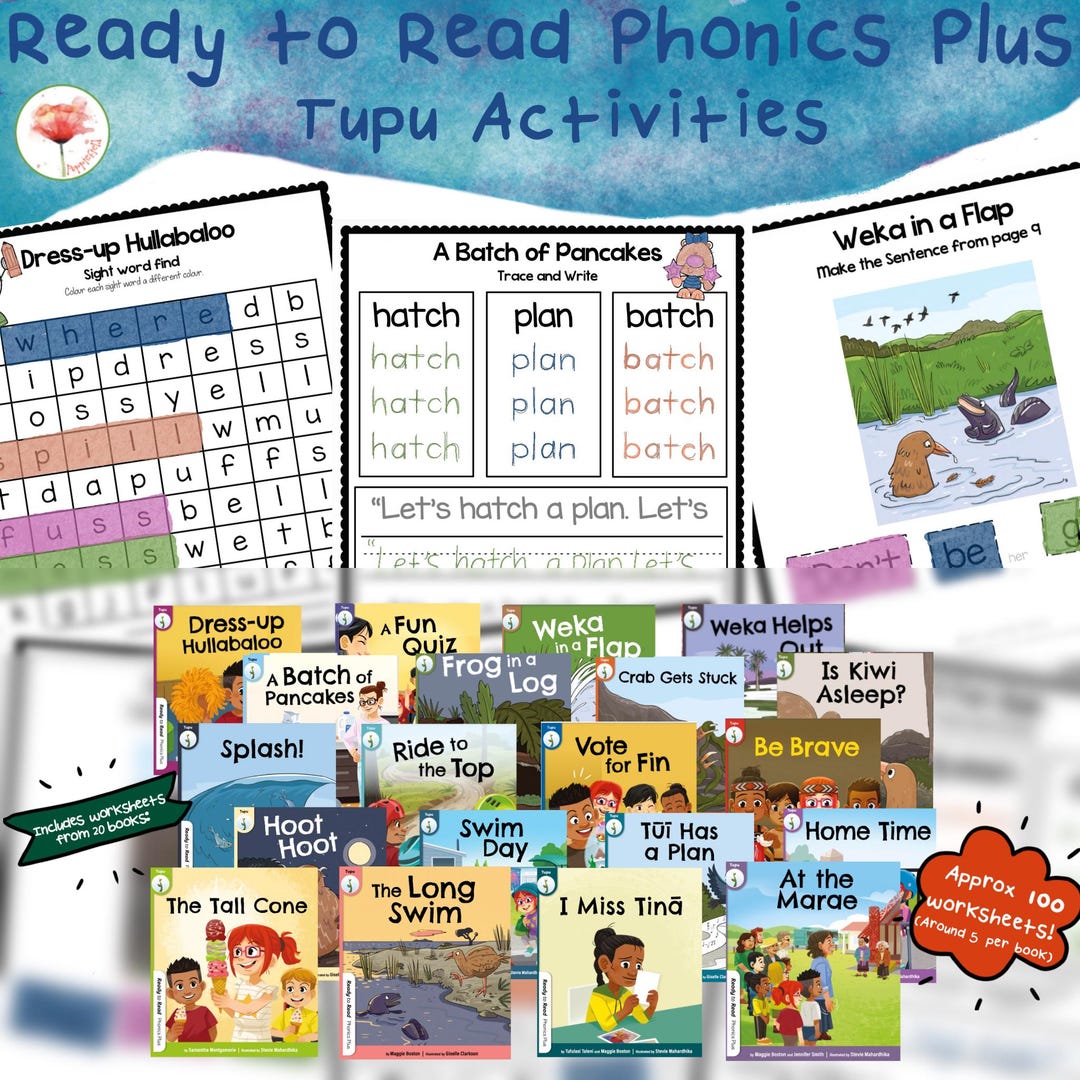 Tupu Activities - Ready to Read Phonics Plus - Etsy