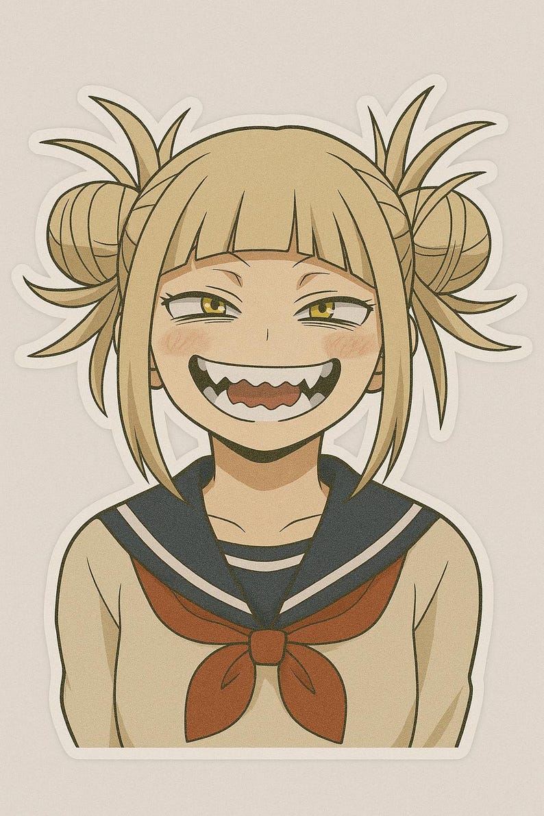 Himiko Toga Sticker – My Hero Academia Anime Villain - Etsy