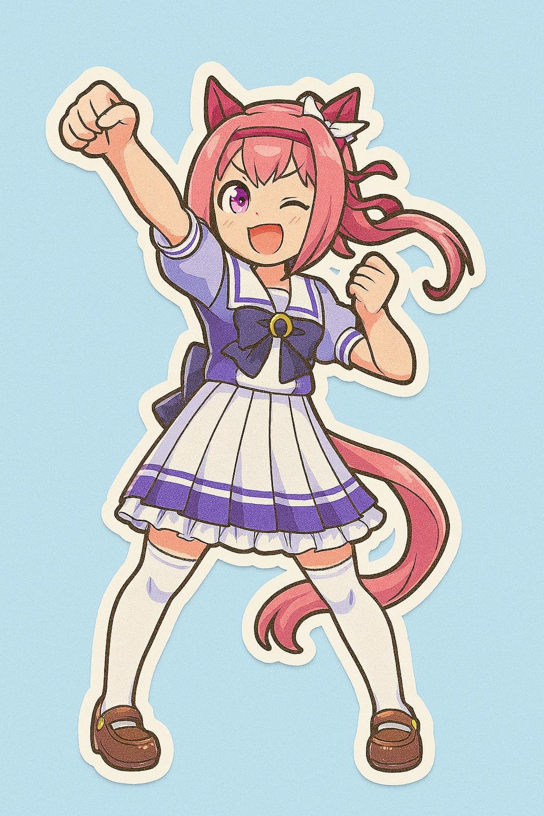 Haru Urara Chibi – Uma Musume Sticker – Anime Decal - Etsy