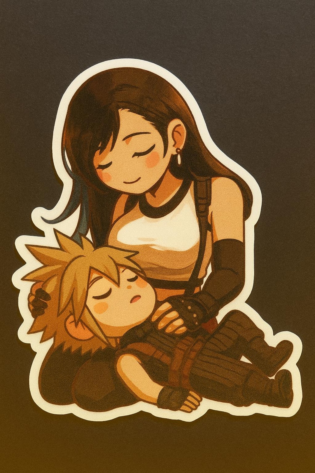 Cloud & Tifa Final Fantasy VII Sticker: FF7 Vinyl Decal - Etsy