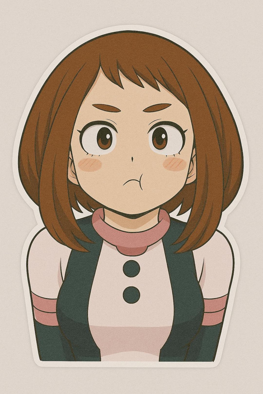 Ochaco Uraraka Sticker: My Hero Academia Uravity Anime Vinyl - Etsy