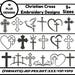 Christian Cross Machine Embroidery Designs Religious Cross Embroidery ...