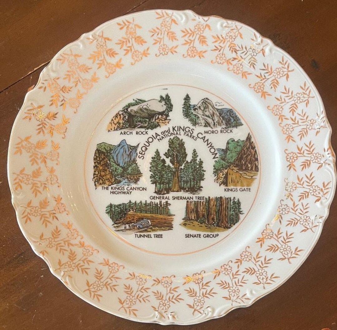 Vtg Sequoia and Kings Canyon National Park Souvenir Plate - Etsy