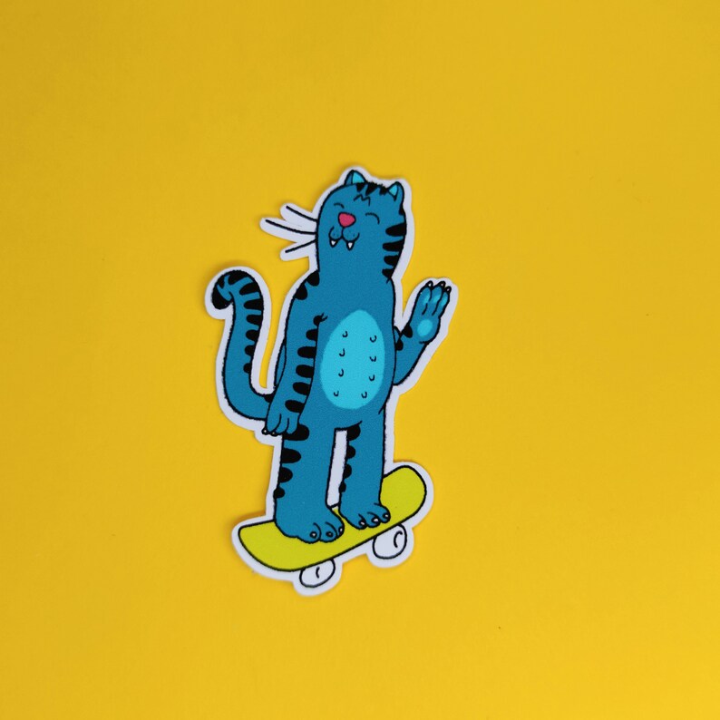 Animals Doing Skateboard Tricks. Stickers - Etsy