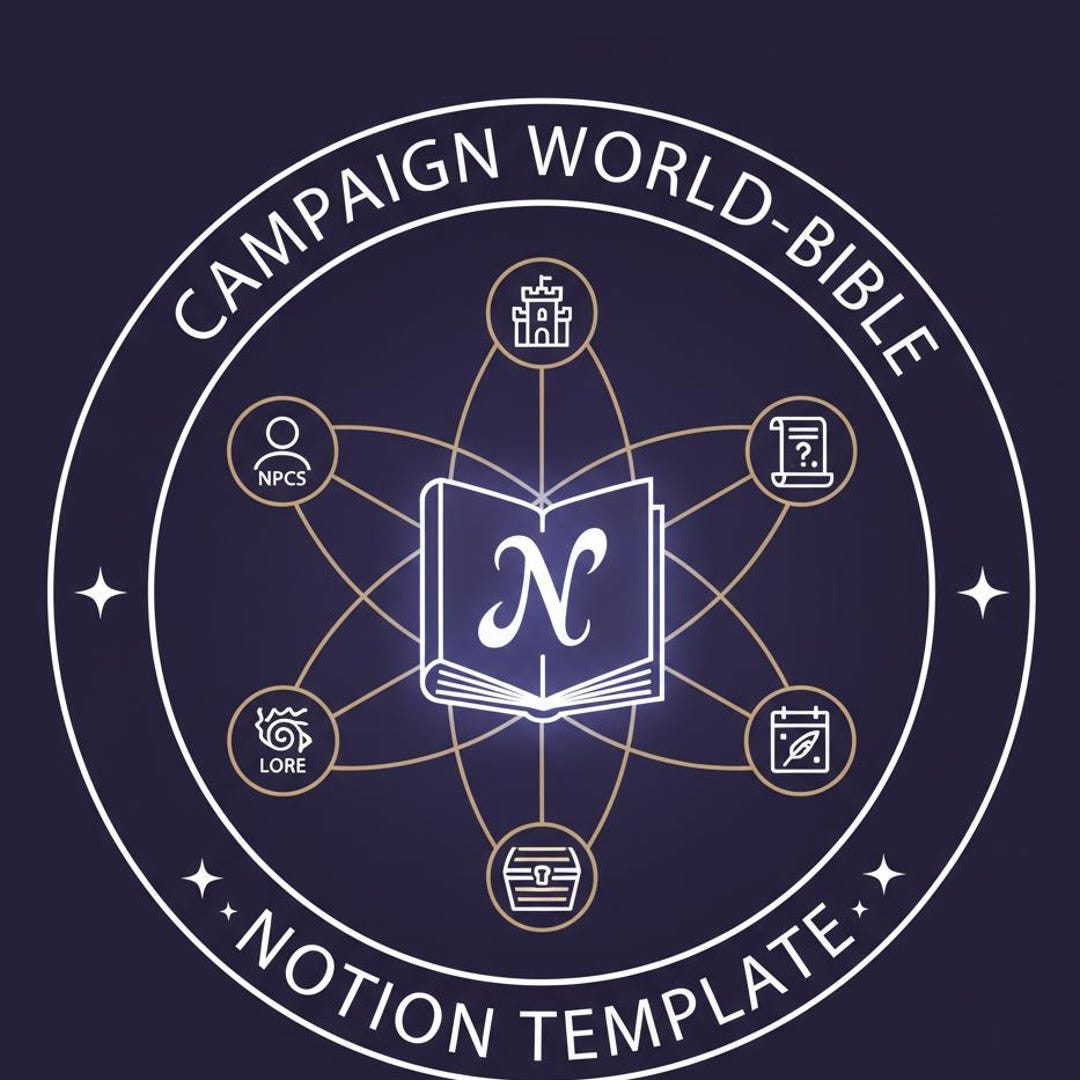 D&D Campaign Planner | Notion Template, Worldbuilding Organizer ...