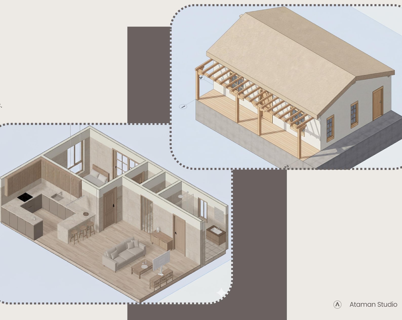 600 Sq Ft Tiny House Plan – Cozy Cottage Layout | 1 Bedroom, 1 Bath - Etsy