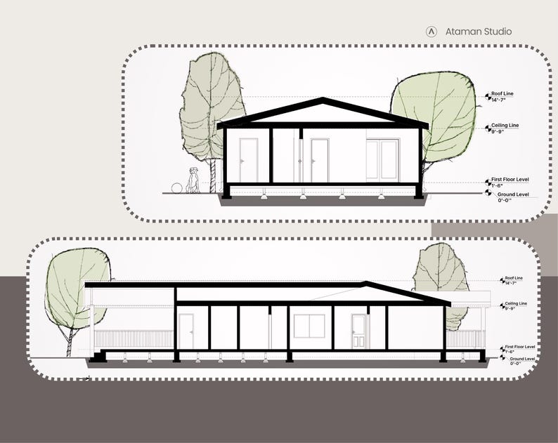 1500 Sq Ft House Plan – Modern 3bed/2bath One-story Home | 30x75 Floor ...