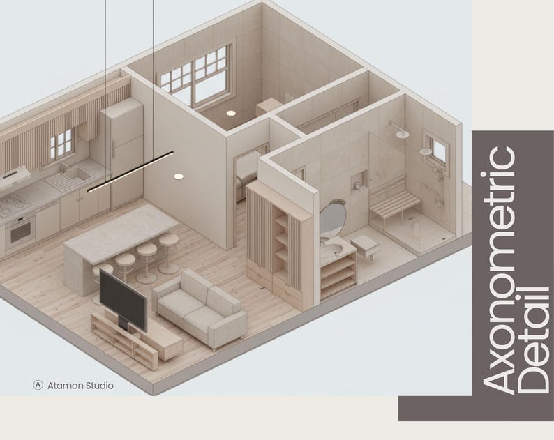 750 Sq Ft Garage Conversion Floor Plan – 2 Bedroom, 2 Bath, Modern ADU ...