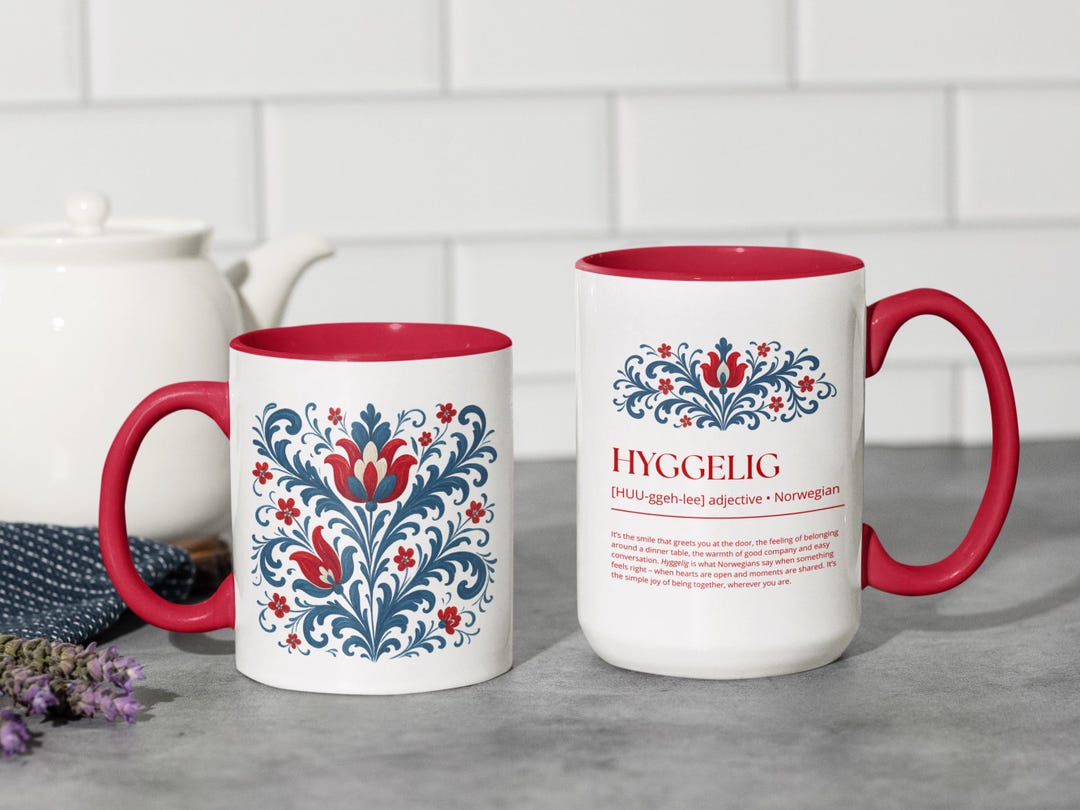 Scandinavian Hyggelig Mug | Norwegian Hygge Definition With the ...