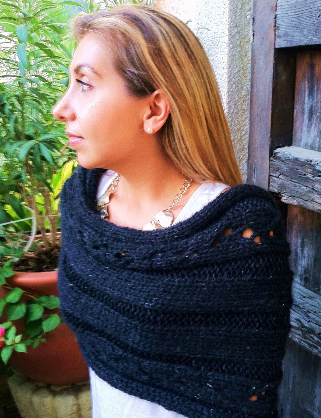 Shoulder Wrap Knitting Pattern,alpaca Wrap Knitting Pattern,lace,knit ...