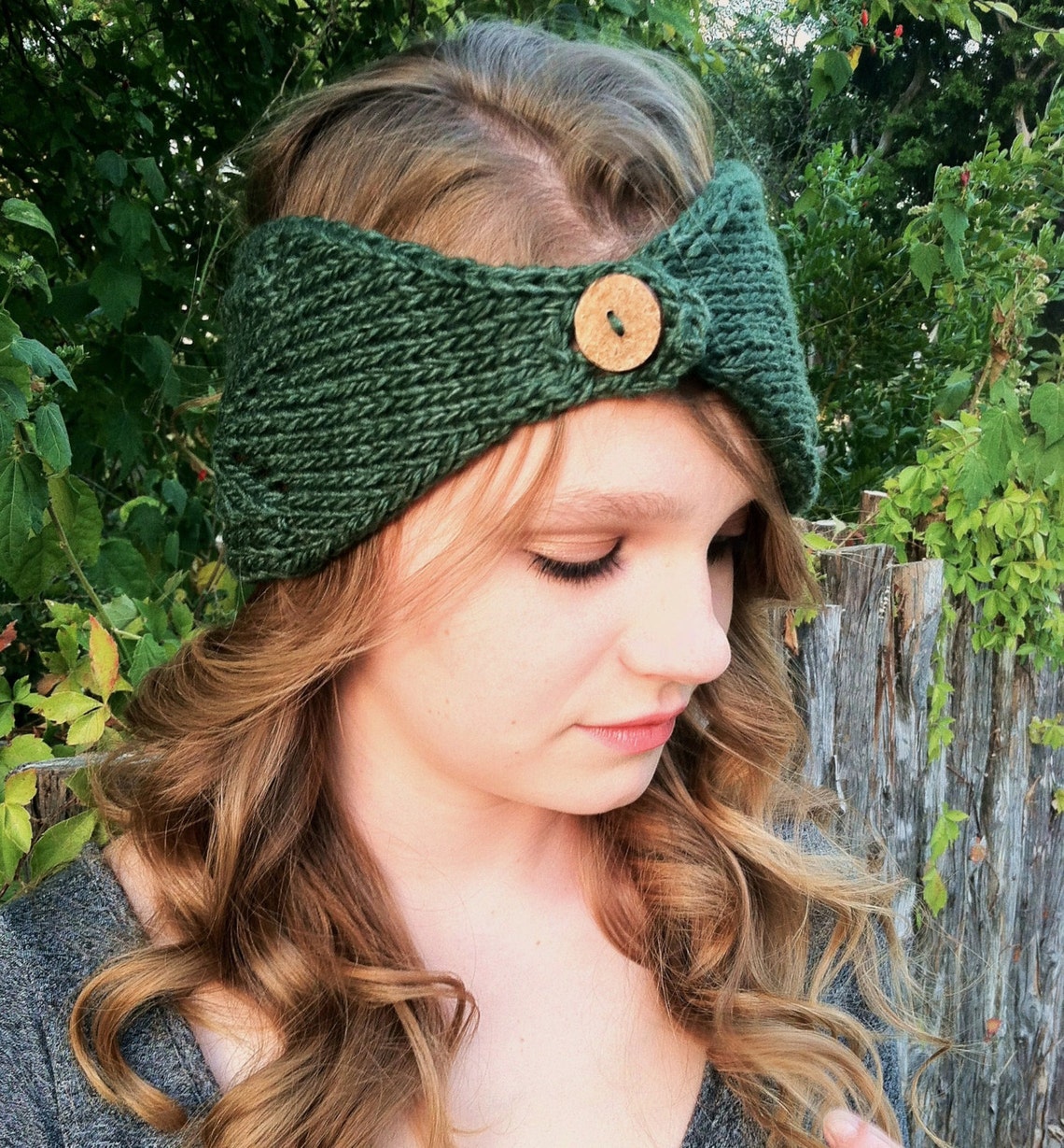 KNITTING PATTERN Knit Head Wrap,knit Ear Warmer,knit Headband,lace ...