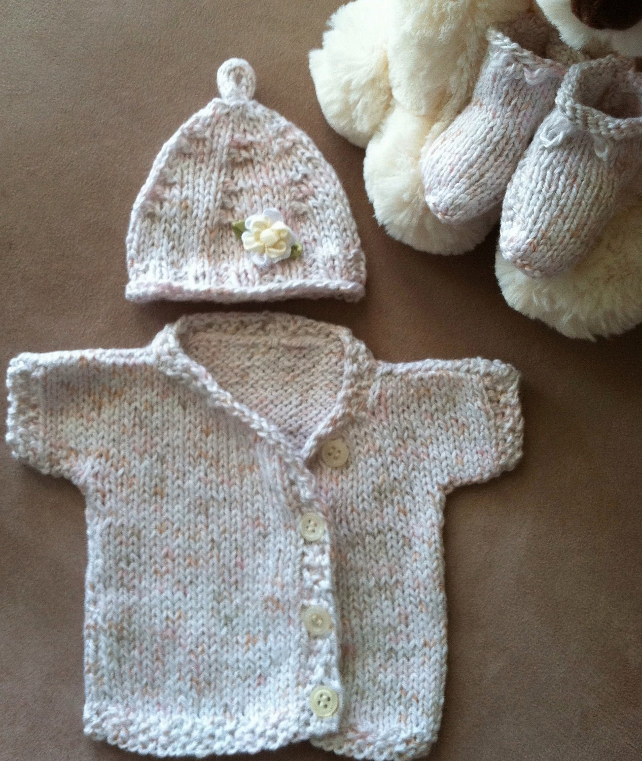 KNITTING PATTERN Preemie Cardigan,preemie Hat Knitting,preemie Beanie ...