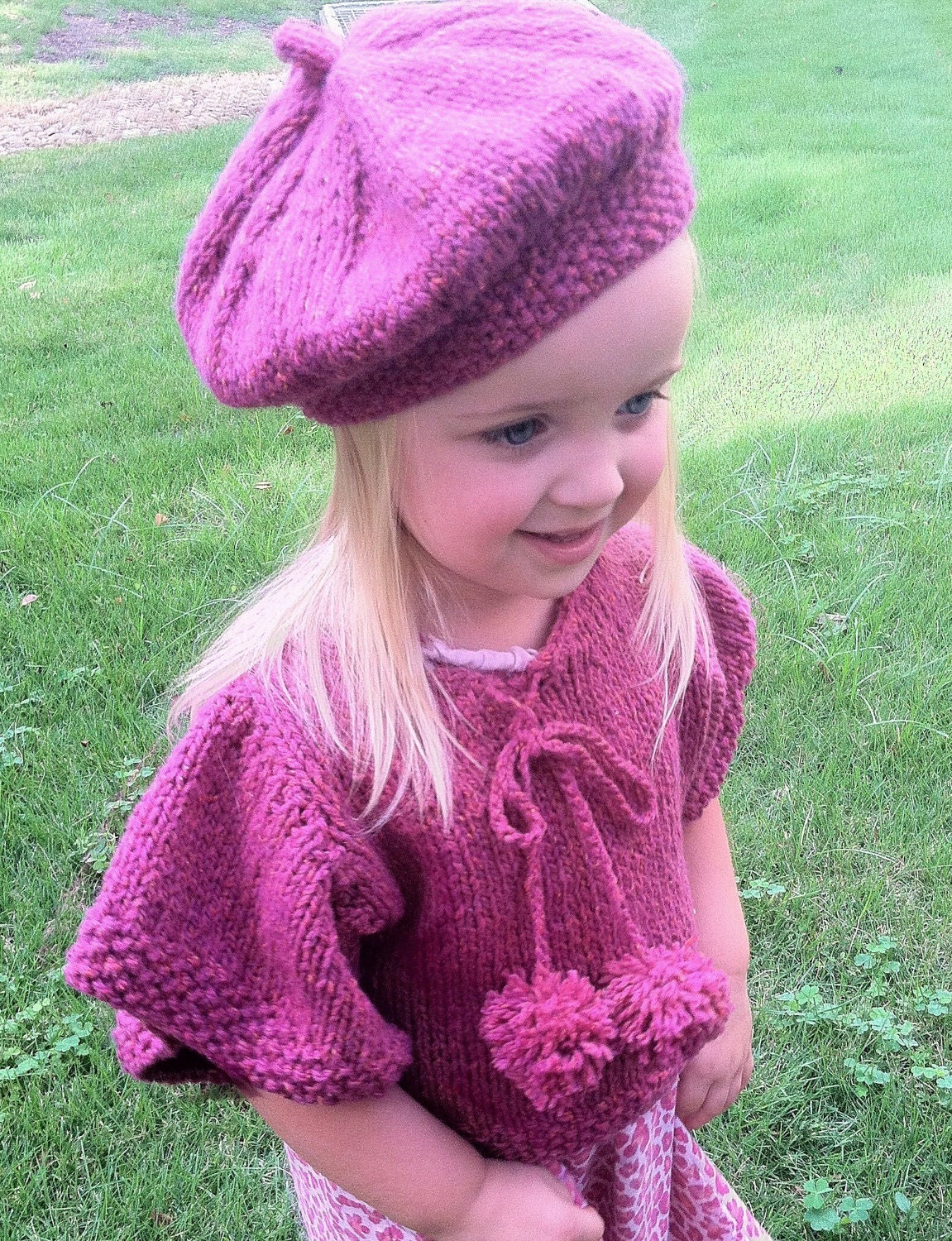 Knitting Pattern Girls Knit Ponchoknit - Etsy