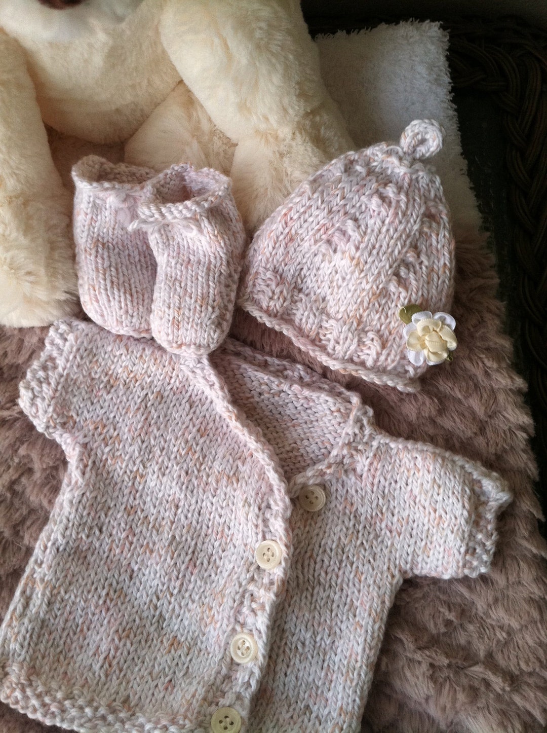 KNITTING PATTERN Preemie Cardigan,preemie Hat Knitting,preemie Beanie ...
