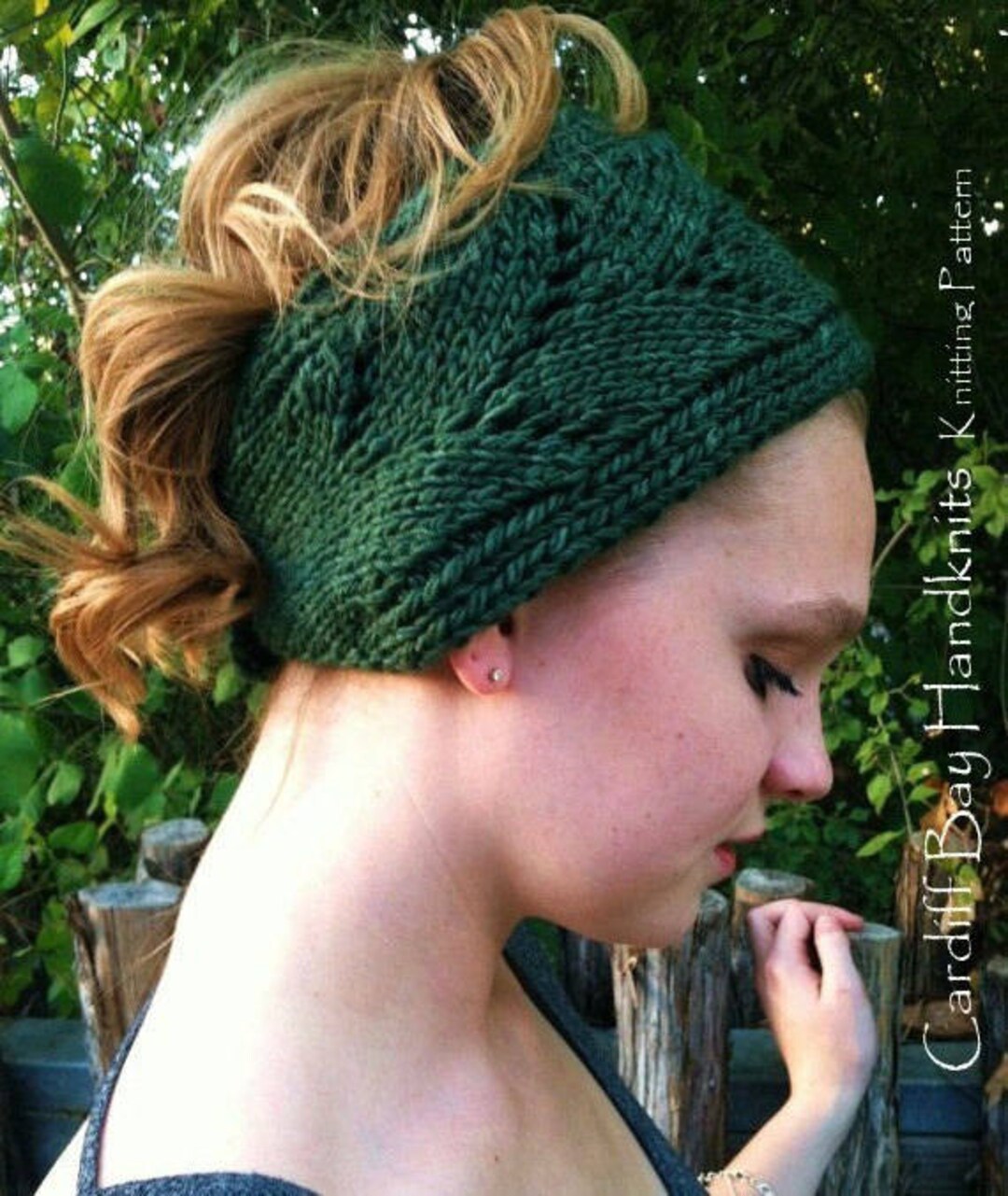 KNITTING PATTERN Knit Head Wrap,knit Ear Warmer,knit Headband,lace ...