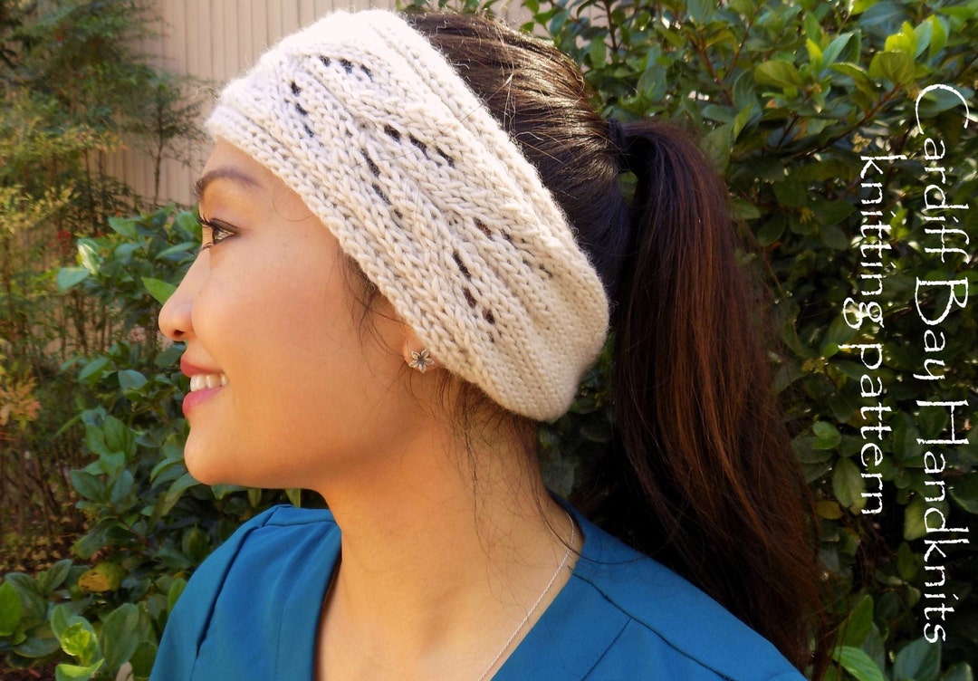 Knitting Pattern,knit Head Wrap,knit Headband,knit Ear Warmer,messy Bun ...