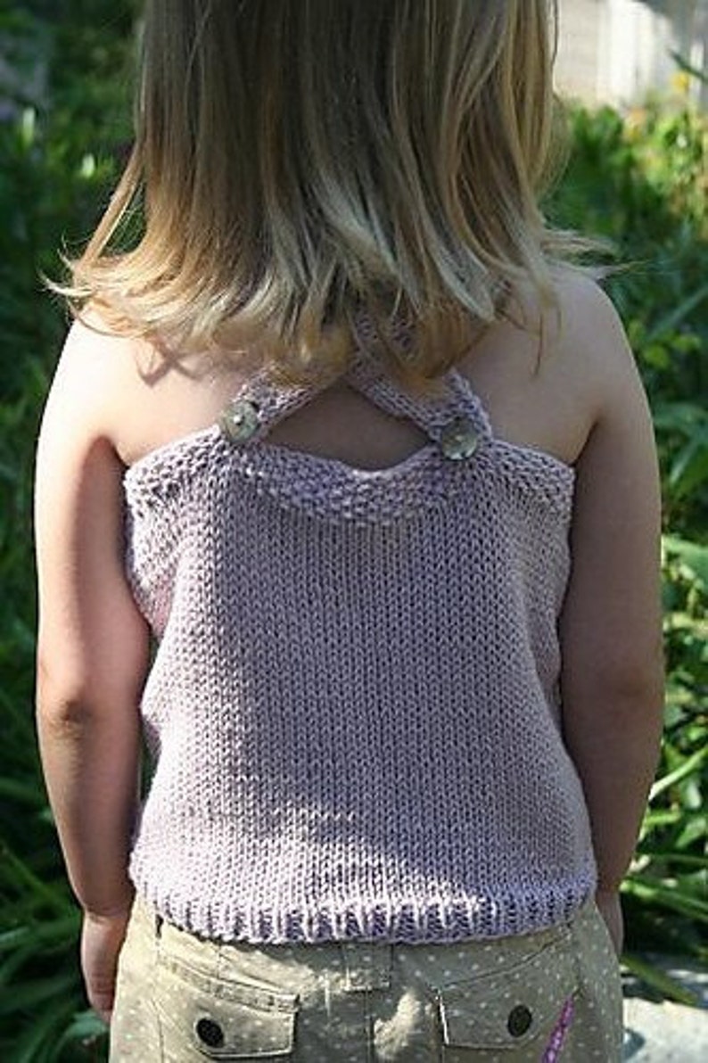 Knitting Pattern,girls Knit Tank,sleeveless, Top,easy to Knit,girls ...