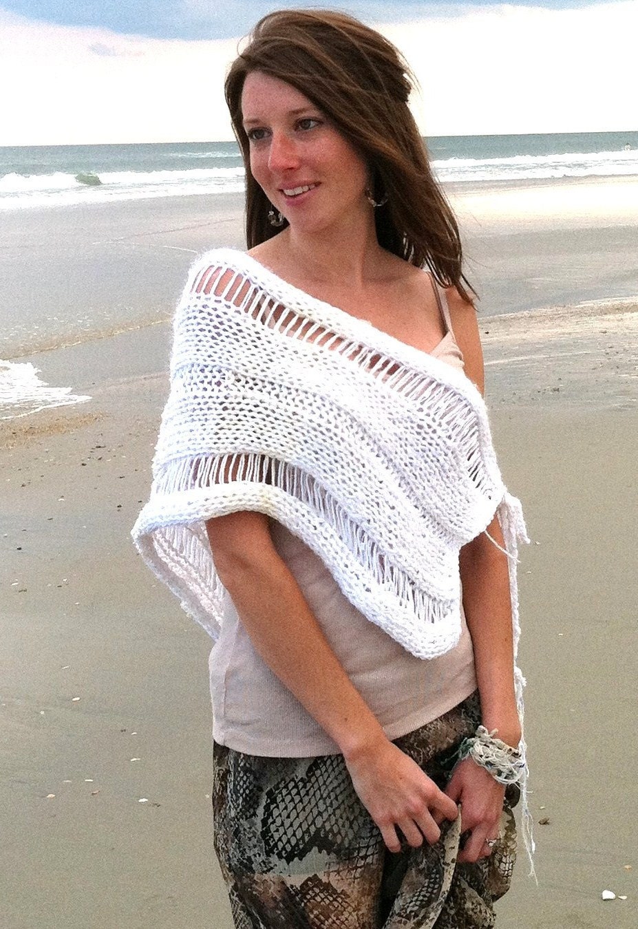 Knitting Pattern Womens Knit Shoulder Wrap,knit Capelet Pattern,easy to ...