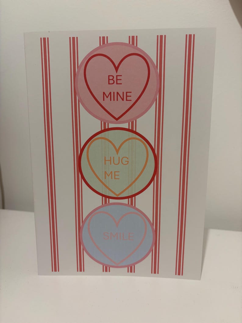 Valentines Day Digital Download Card \\ Instant Download \ Sweet ...