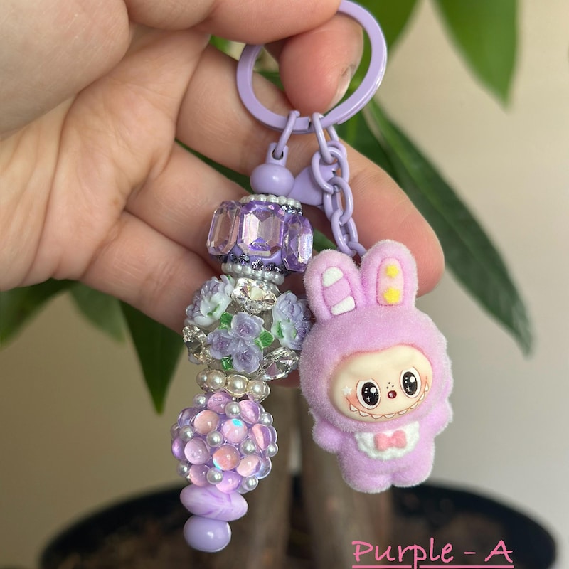 Beaded Key Chain Kawaii - Etsy