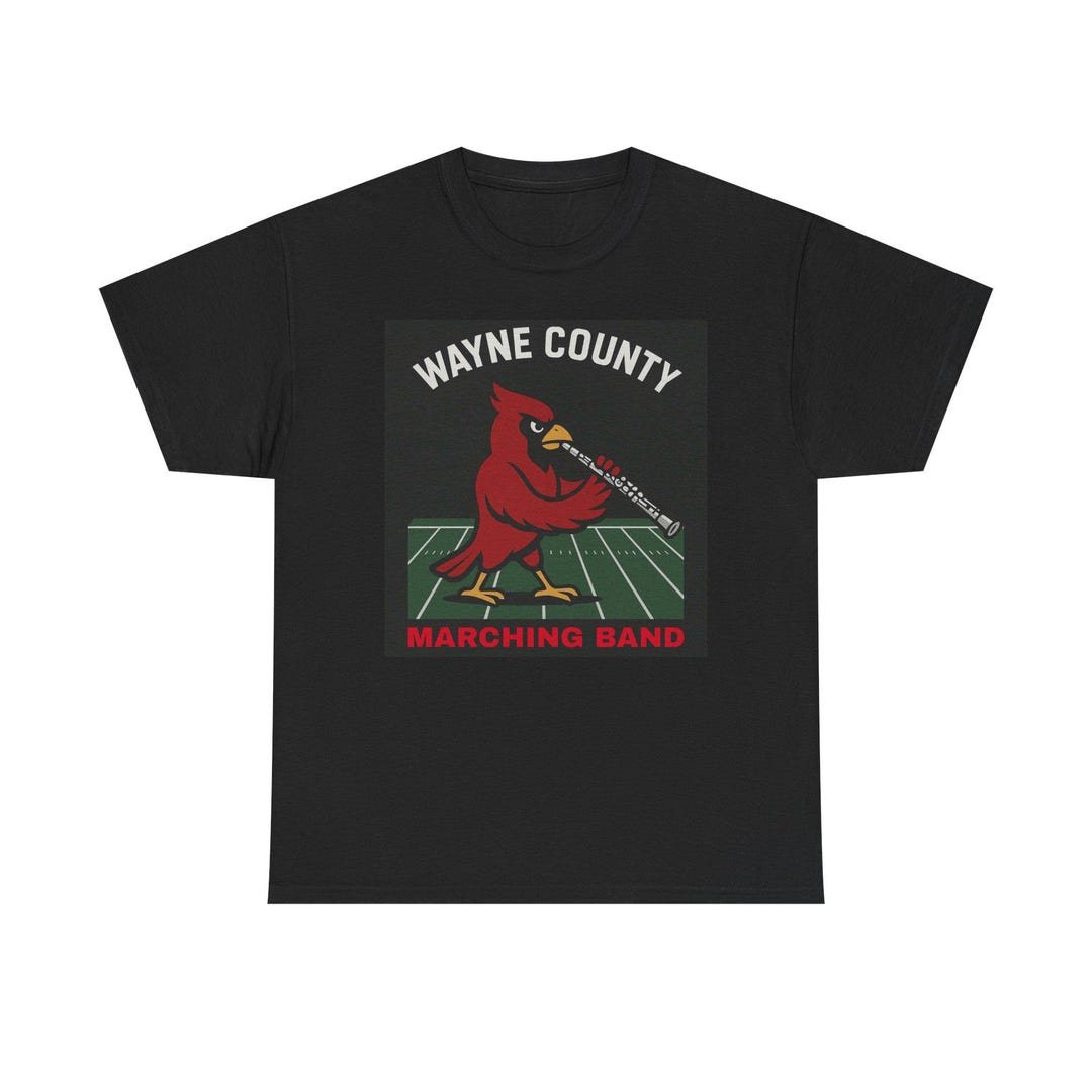 Wayne County Marching Band Tee: Cardinal Graphic, Music Lover Gift ...