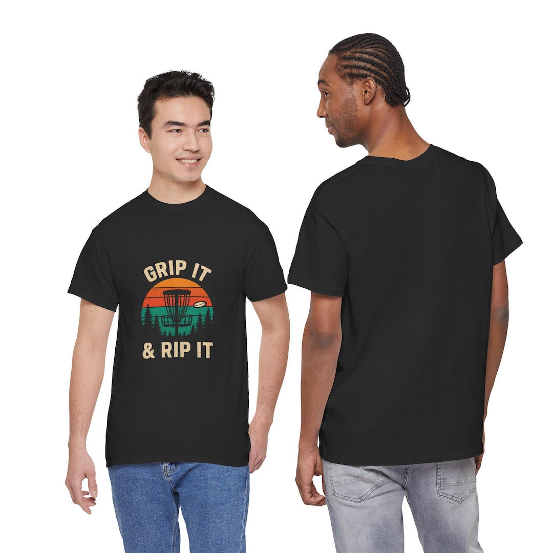 Grip It and Rip It Disc Golf Shirt, Sporty Unisex Cotton Tee - Etsy